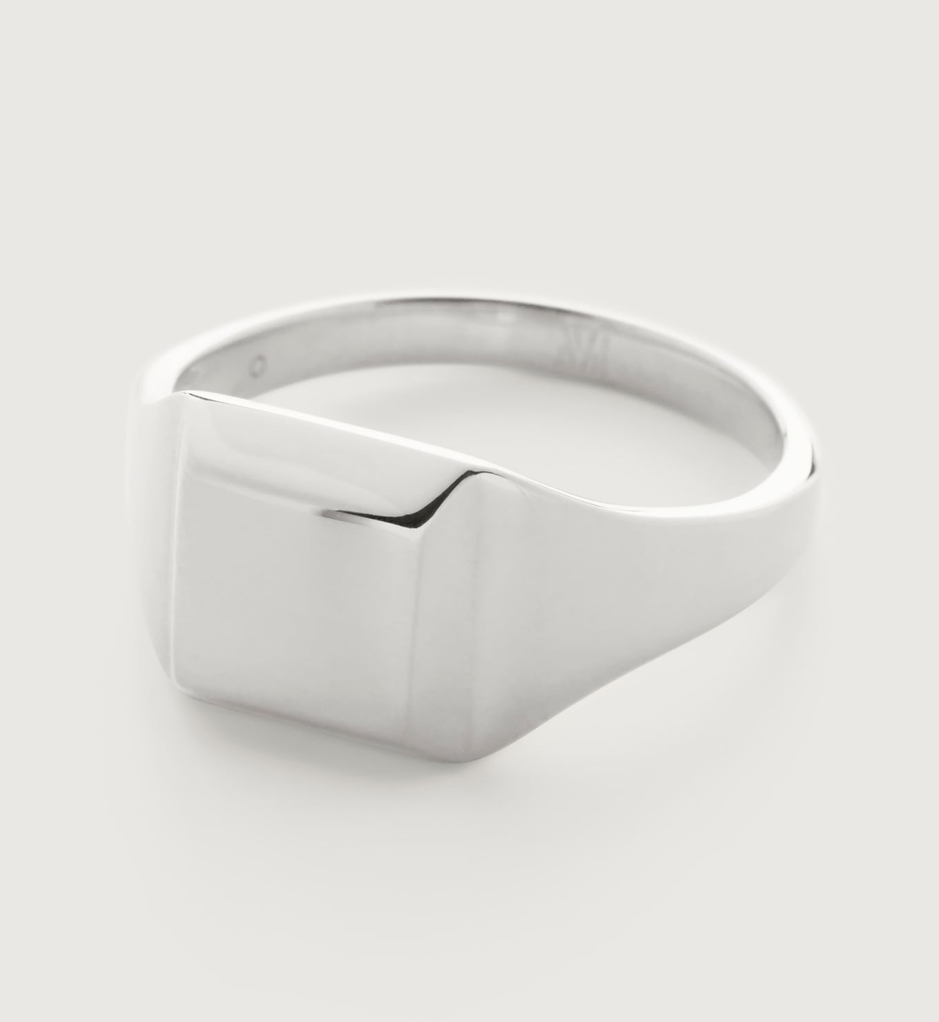 Signature Signet Ring in Sterling Silver | Jewellery by Monica Vinader