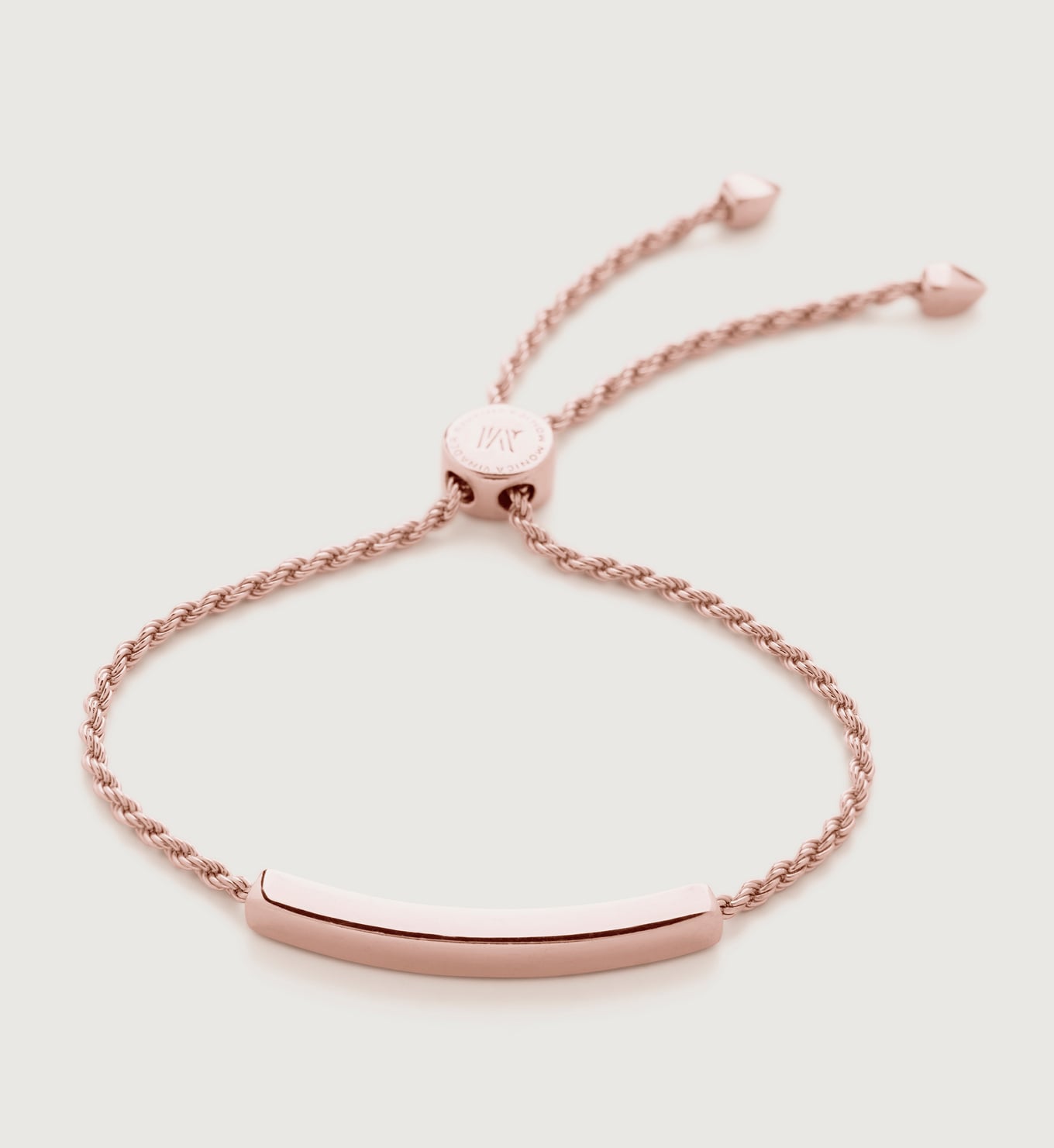 Linear Chain Bracelet in 18k Rose Gold Vermeil On Sterling Silver ...