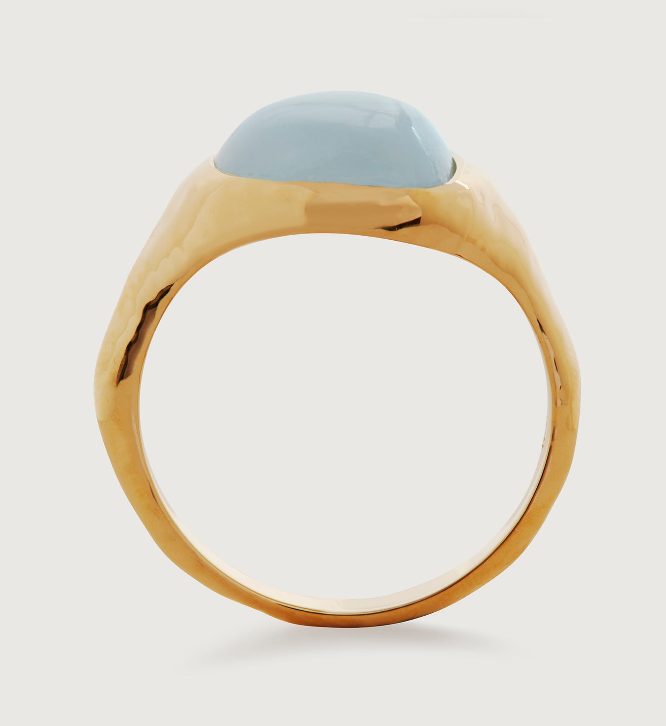 Rio Gemstone Ring in 18k Gold Vermeil on Sterling Silver and Aquamarine ...