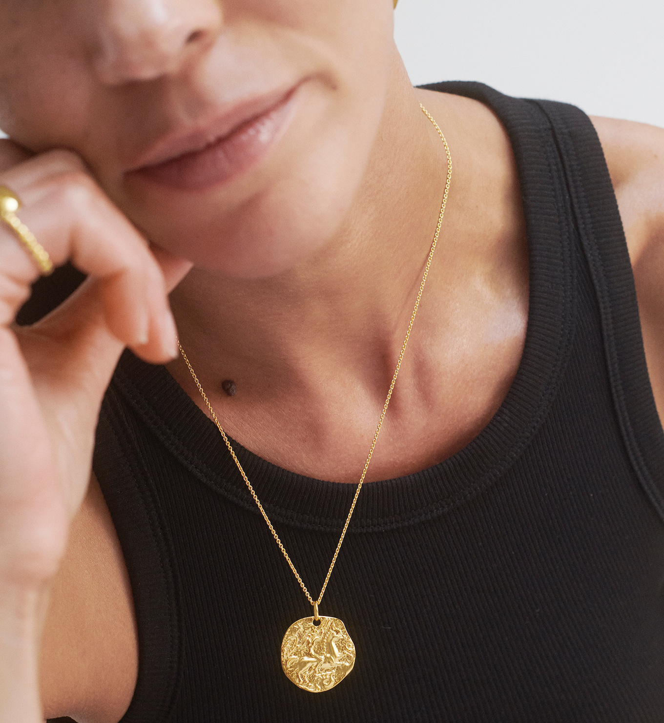 Goddess Coin Fine Chain Necklace | Jewellery Sets | Monica Vinader