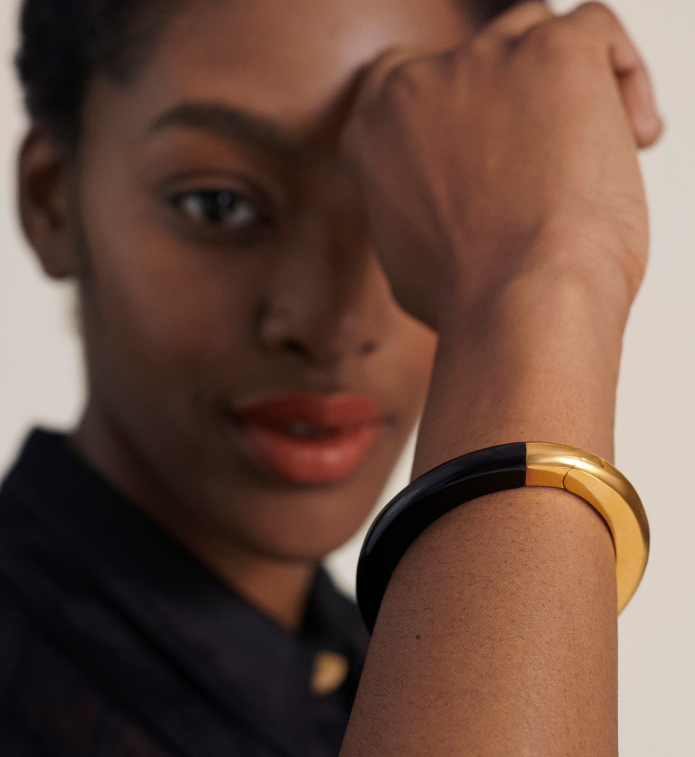 Kate Young Gemstone Bangle in 18k Gold Vermeil on Sterling Silver and ...