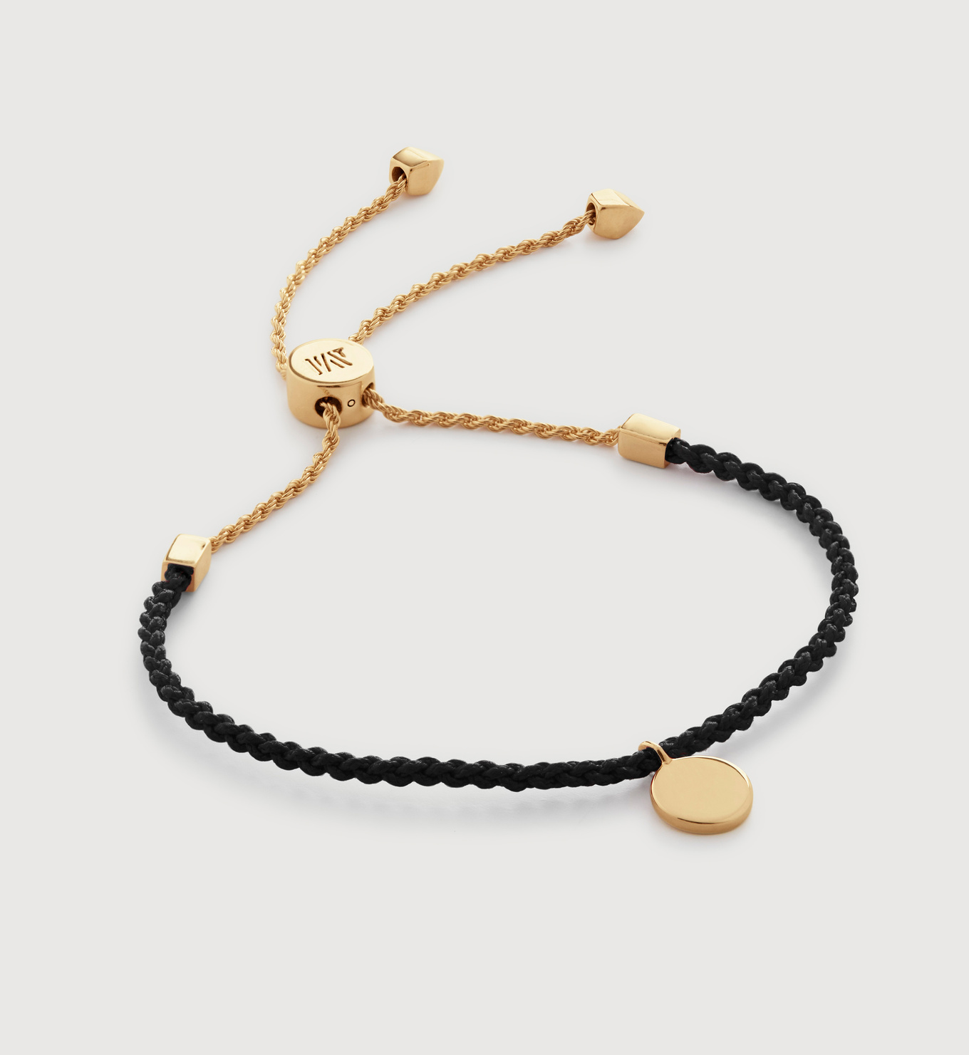 Linear Disc Friendship Chain Bracelet in 18ct Gold Vermeil on Sterling ...