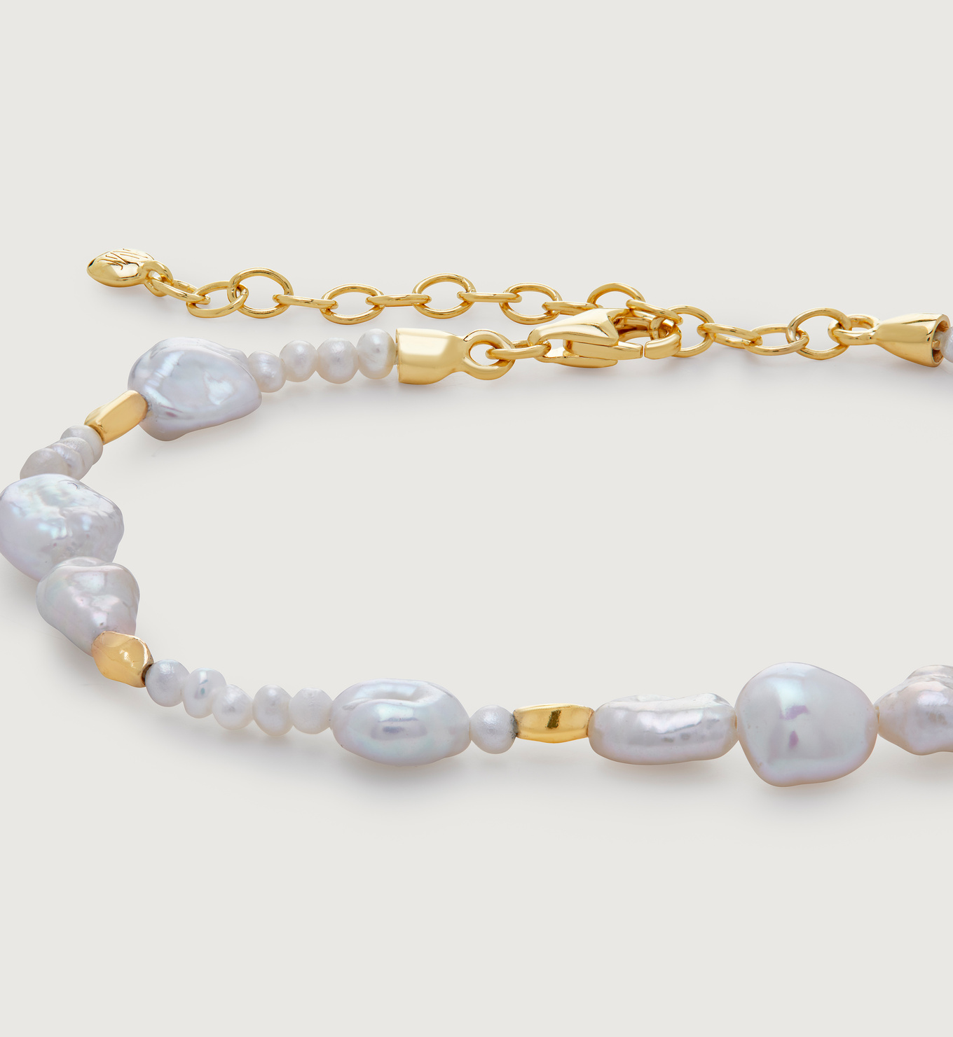 Pearl Scatter Bracelet in 18k Gold Vermeil on Sterling Silver and Pearl ...