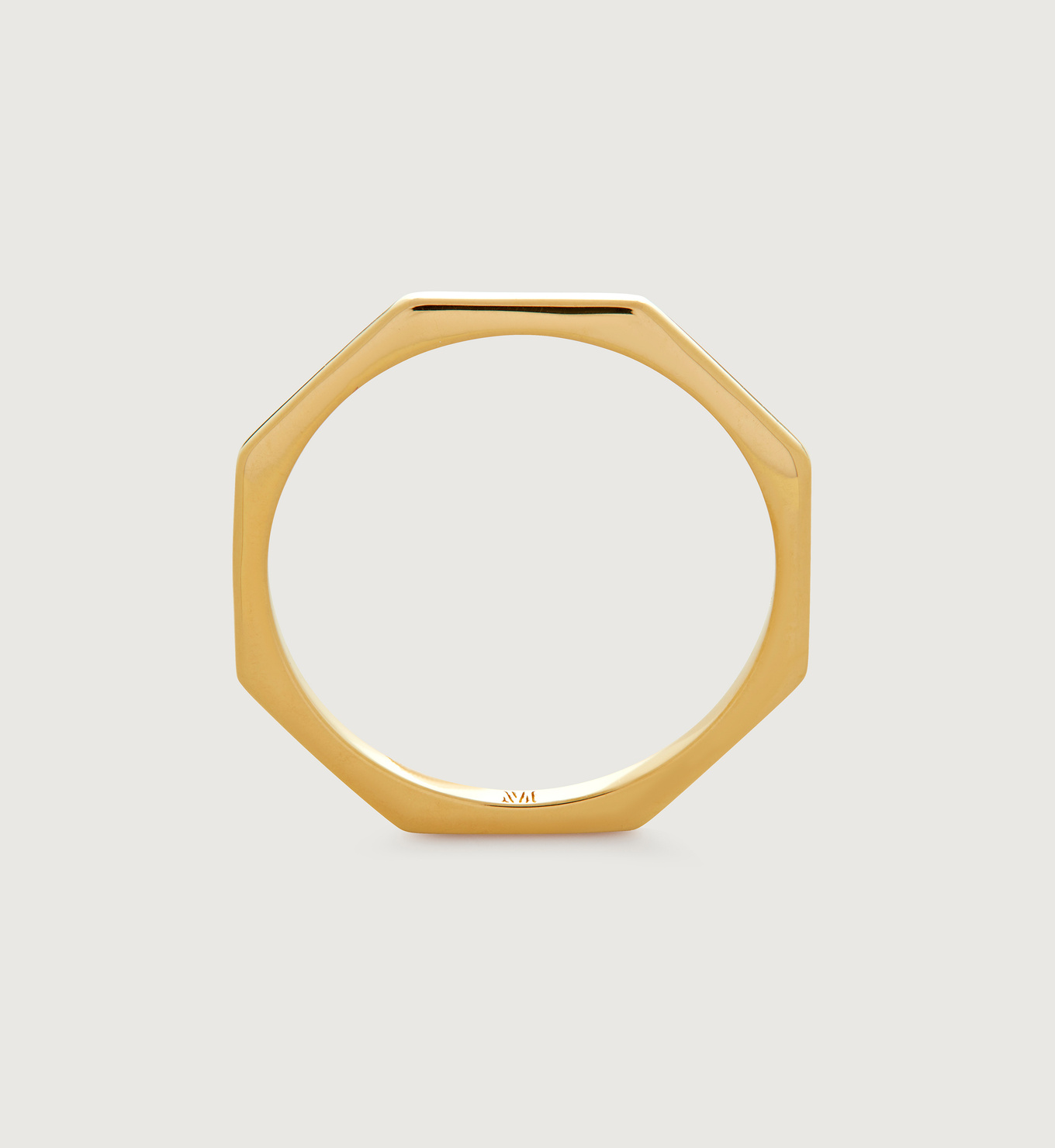 Octagon Stacking Ring in 18k Gold Vermeil on Sterling Silver ...
