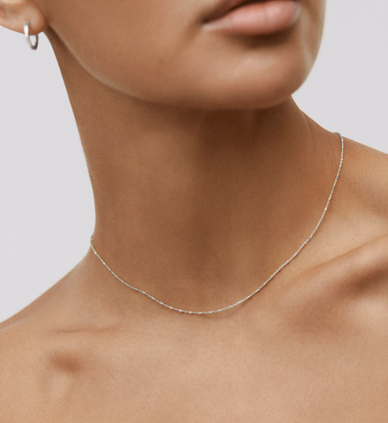 Station Chain Necklace 41-46cm/16-18' in Sterling Silver | Jewellery by ...