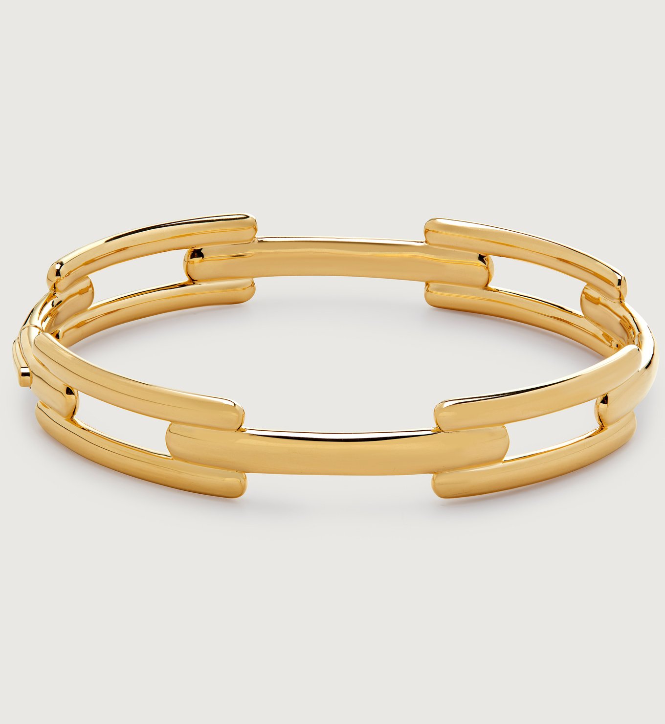 Signature Link Bangle in 18k Gold Vermeil on Sterling Silver ...