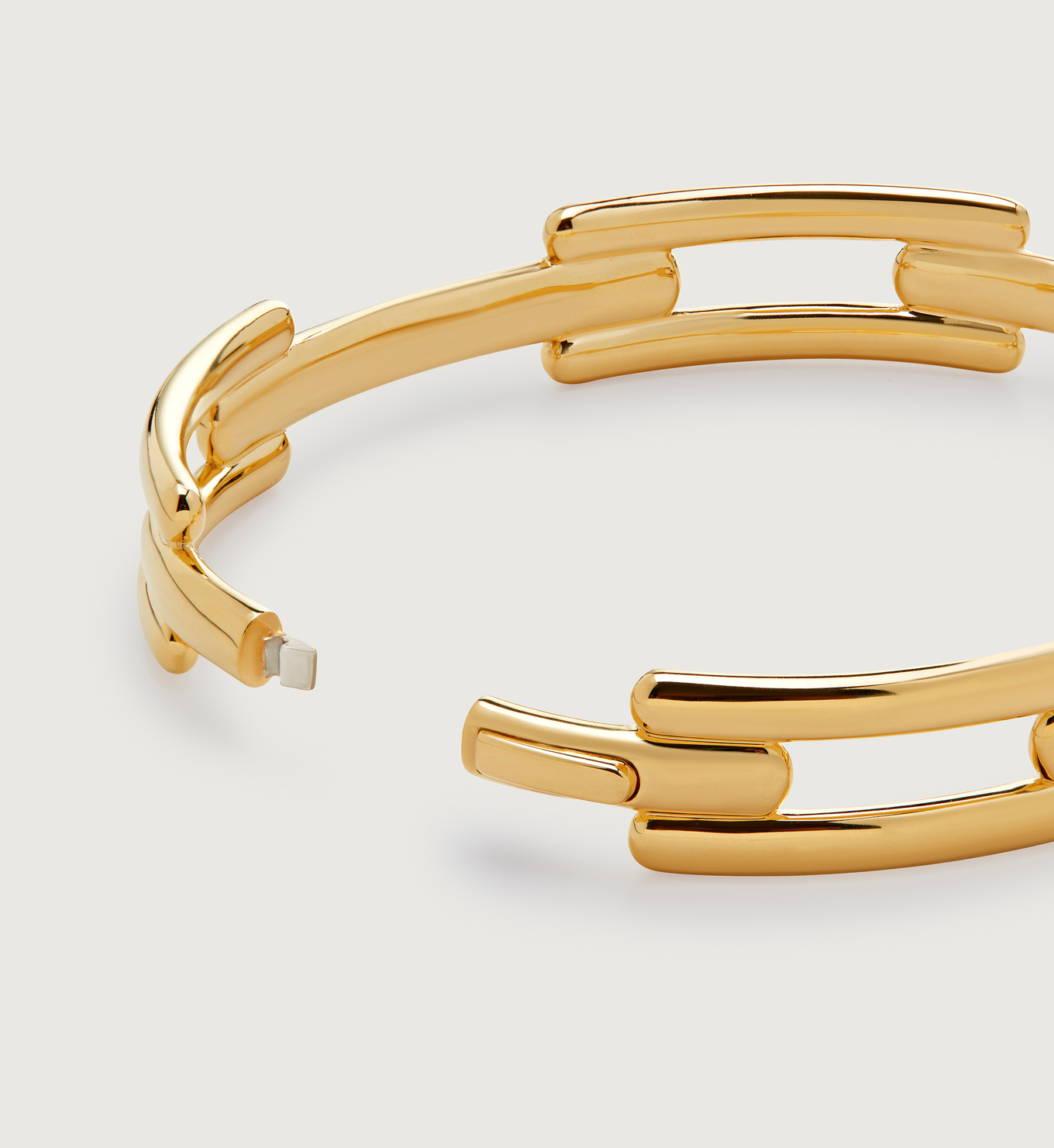 Signature Link Bangle in 18k Gold Vermeil on Sterling Silver ...