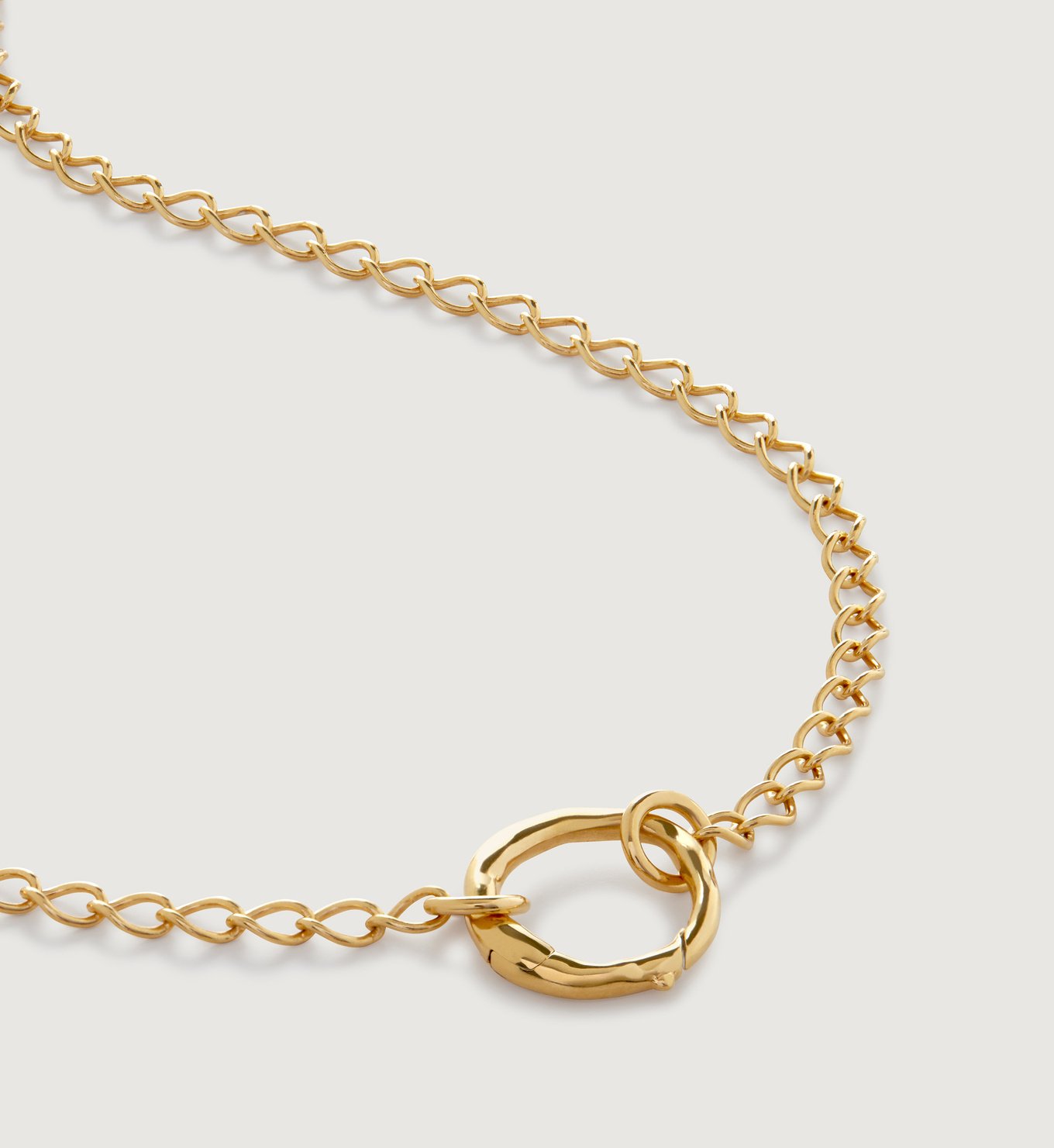 Capture Chain Necklace 48cm/19' in 18k Gold Vermeil on Sterling Silver ...