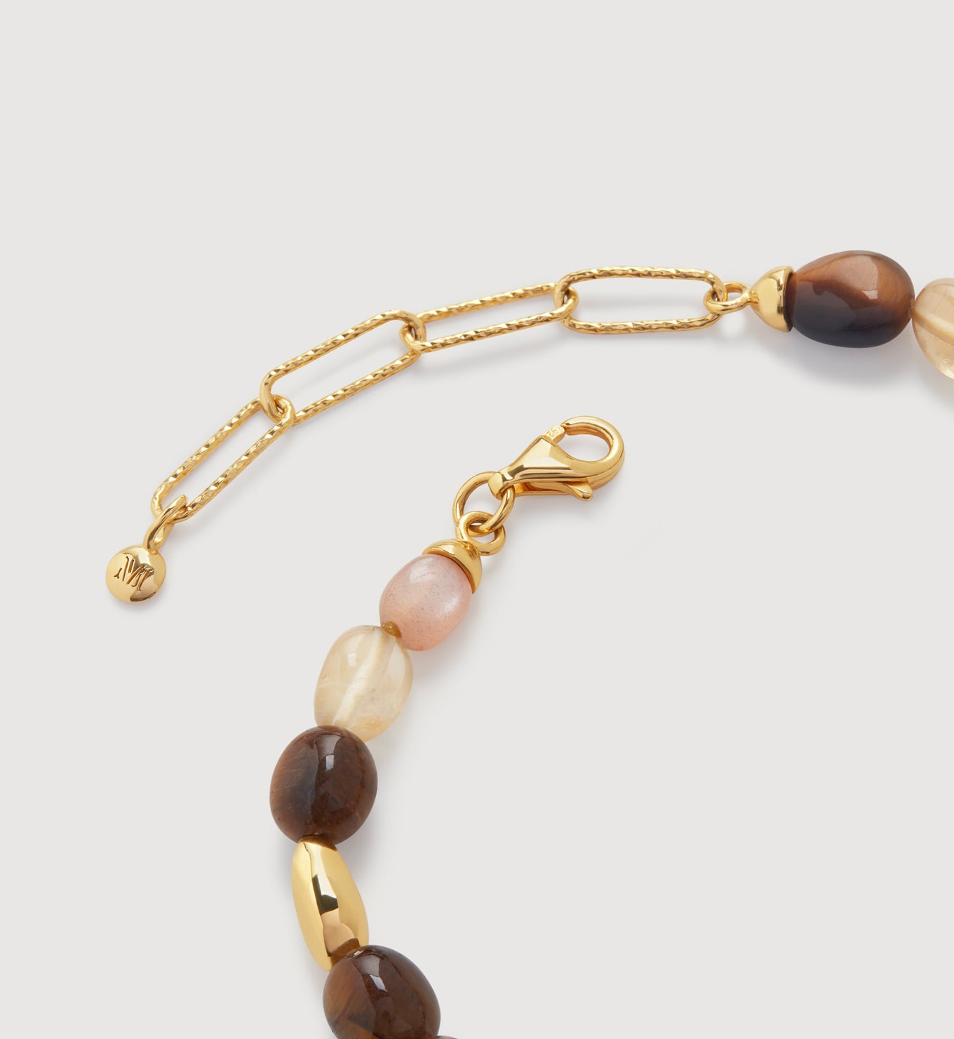 Rio Multi Gemstone Beaded Bracelet in 18k Gold Vermeil on Sterling ...