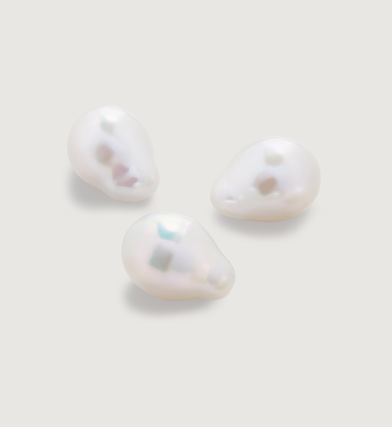 Capri Baroque Pearl Medium Hoop Earrings in 18k Gold Vermeil on Sterling Silver and Pearl ...