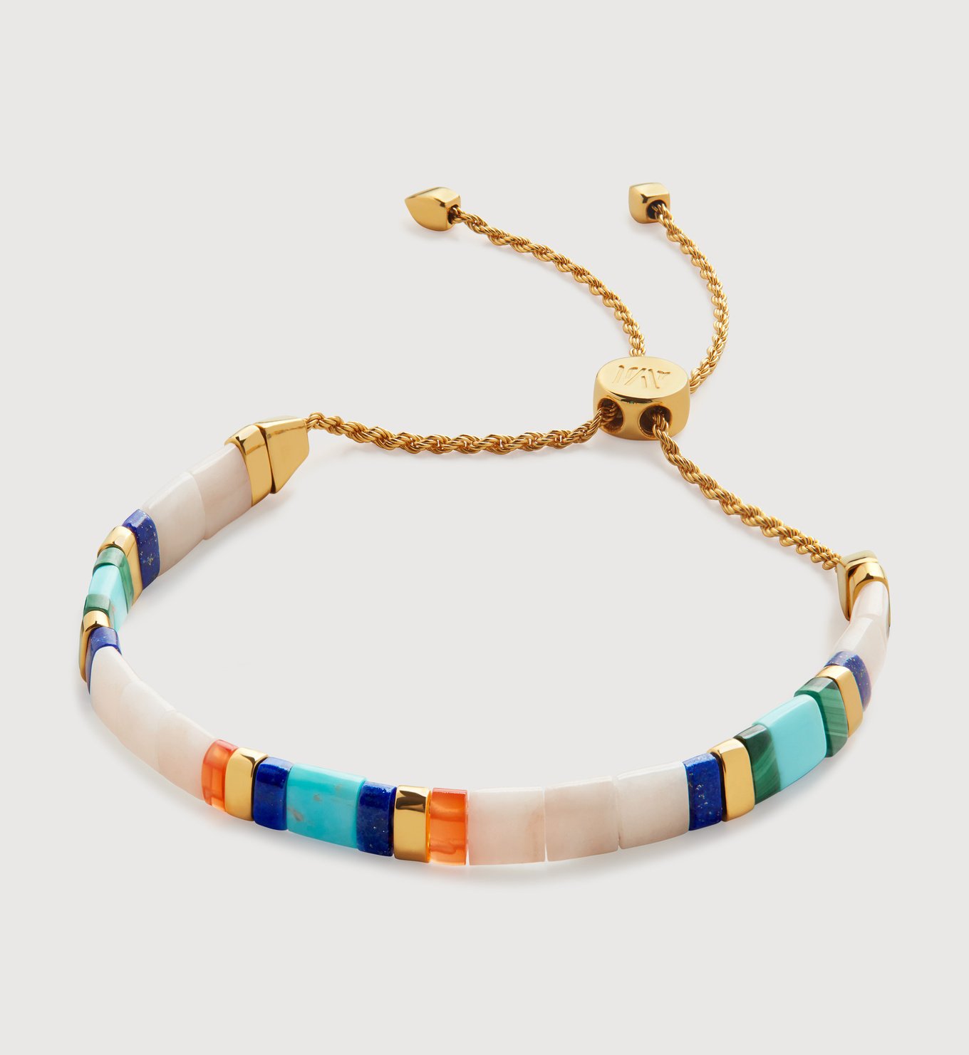 Delphi Gemstone Friendship Bracelet in 18k Gold Vermeil on Sterling ...