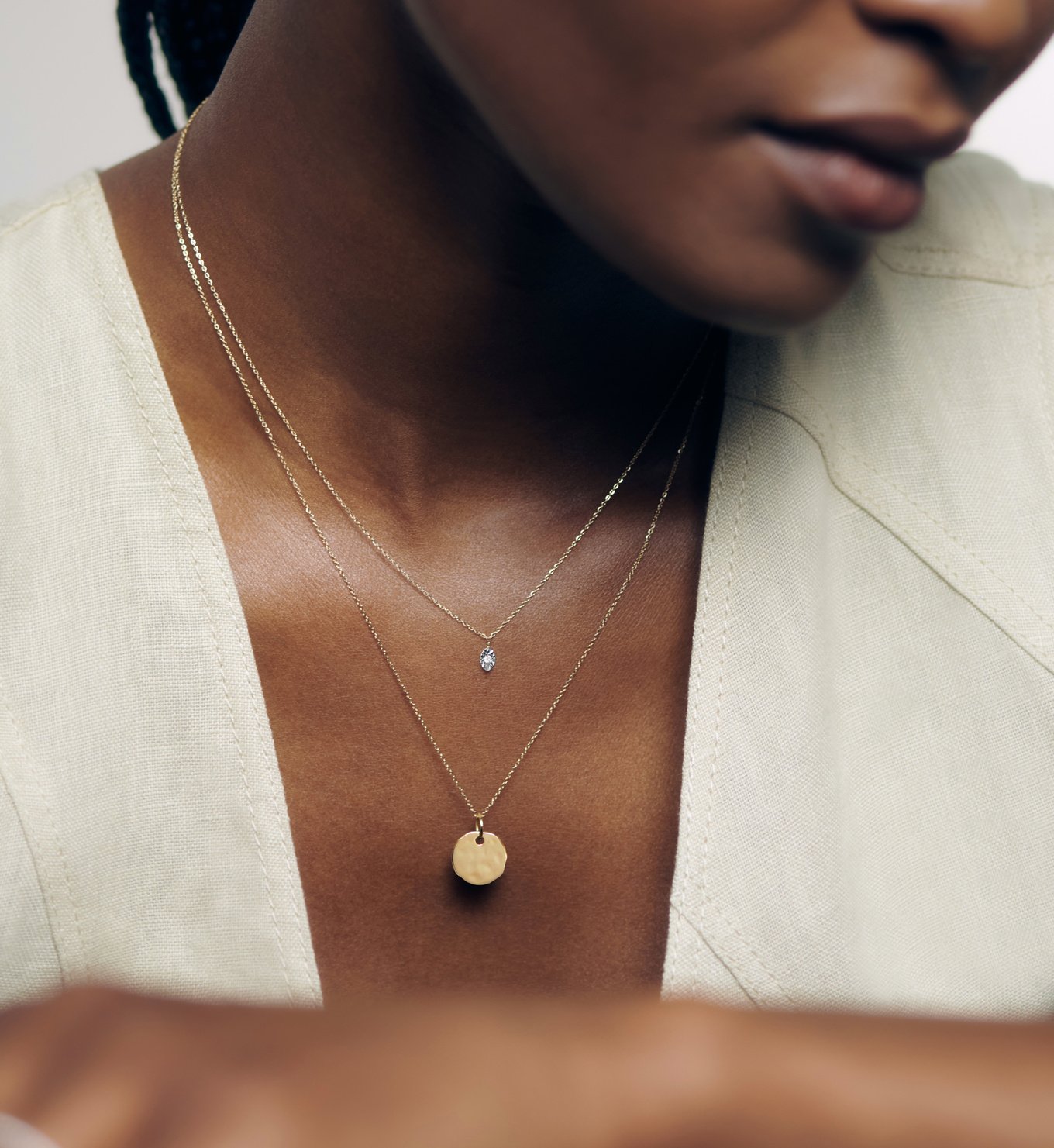 Siren Round Disc Pendant Set | Jewellery Sets | Monica Vinader