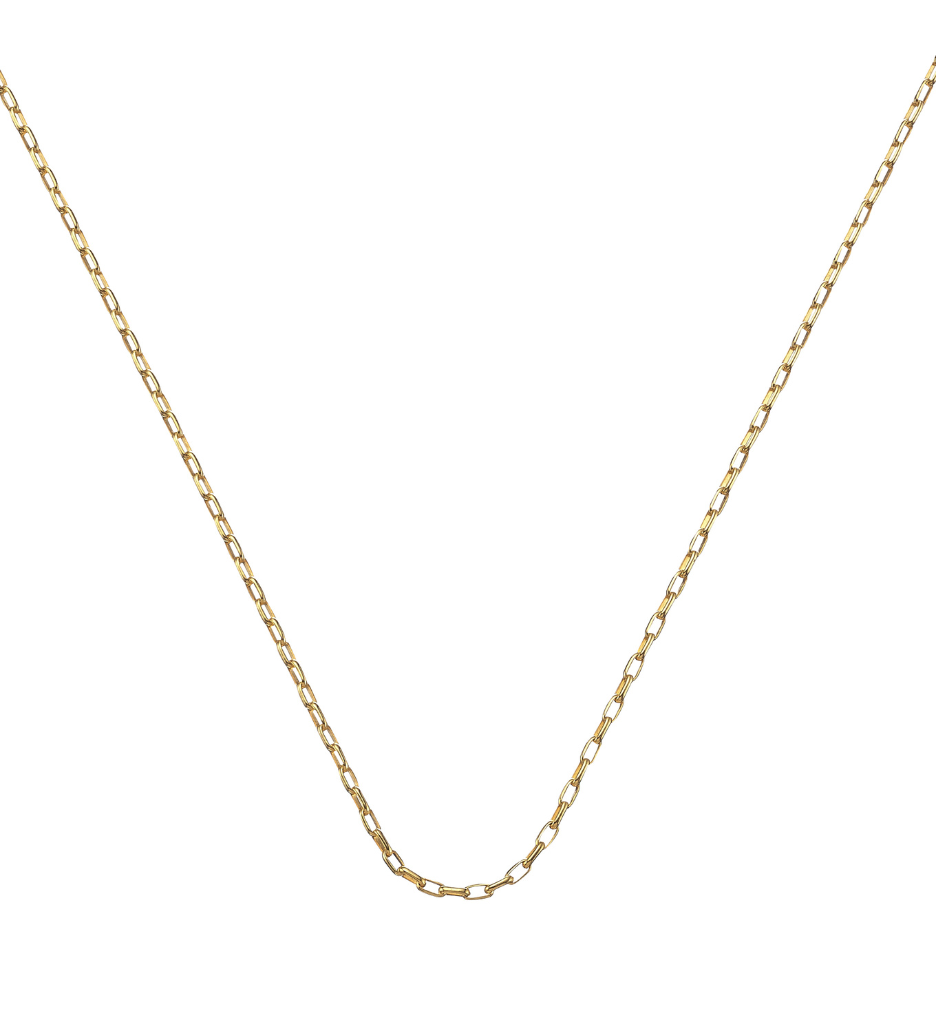 Fine Open Link Chain 20'/51cm in 18k Gold Vermeil on Sterling Silver ...