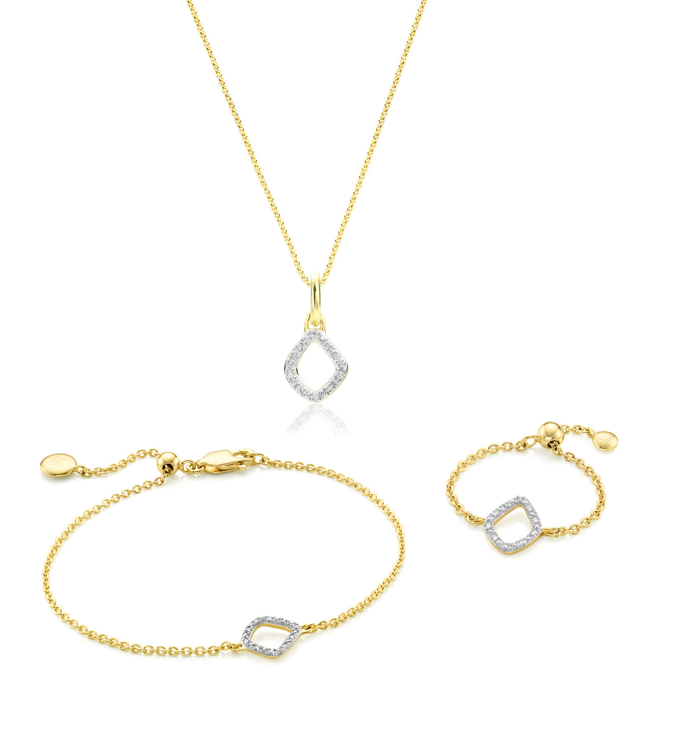 Riva Mini Kite Diamond Set | Jewellery Sets | Monica Vinader