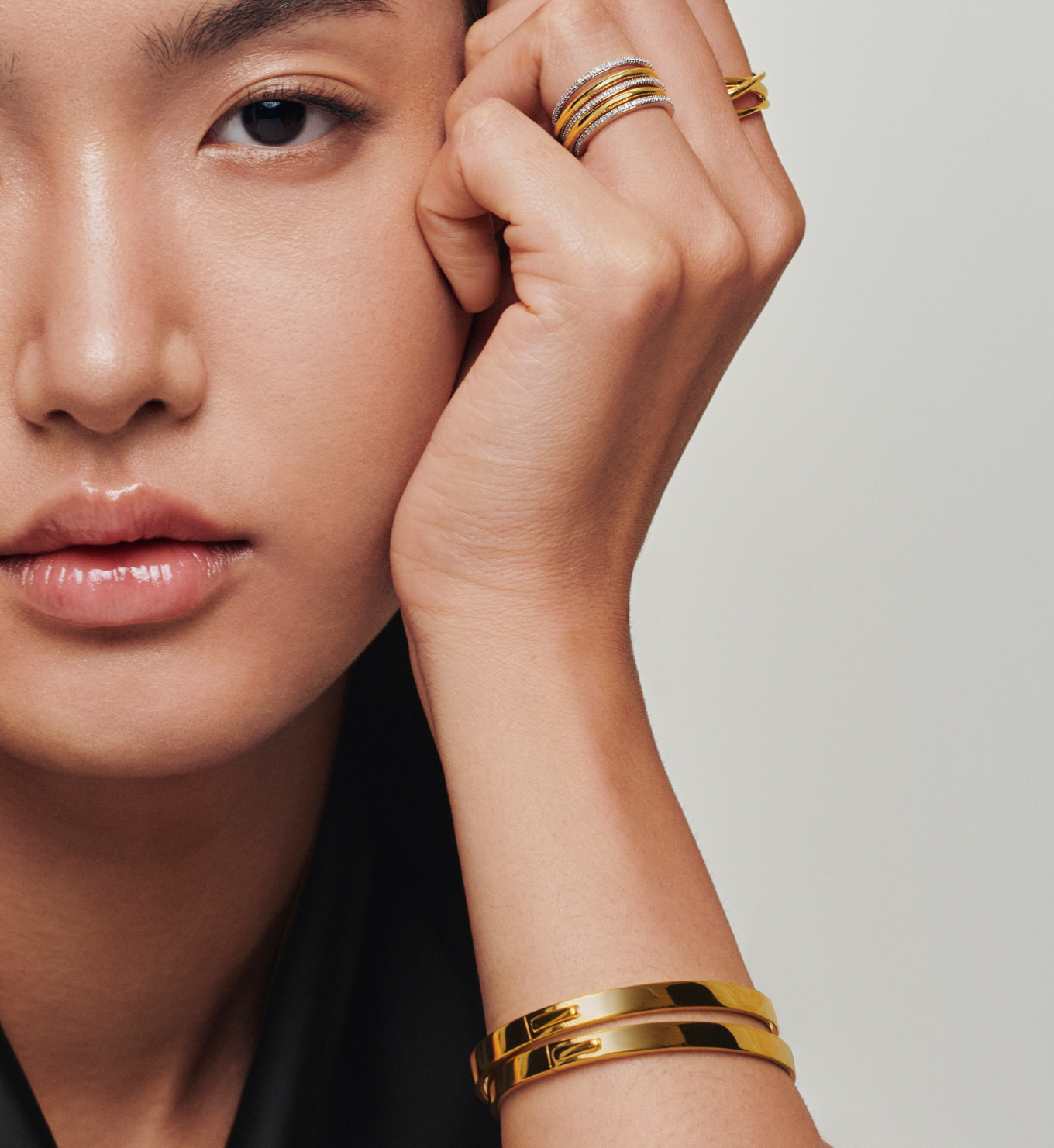 Essential Bangle in 18k Gold Vermeil on Sterling Silver | Jewellery by Monica Vinader