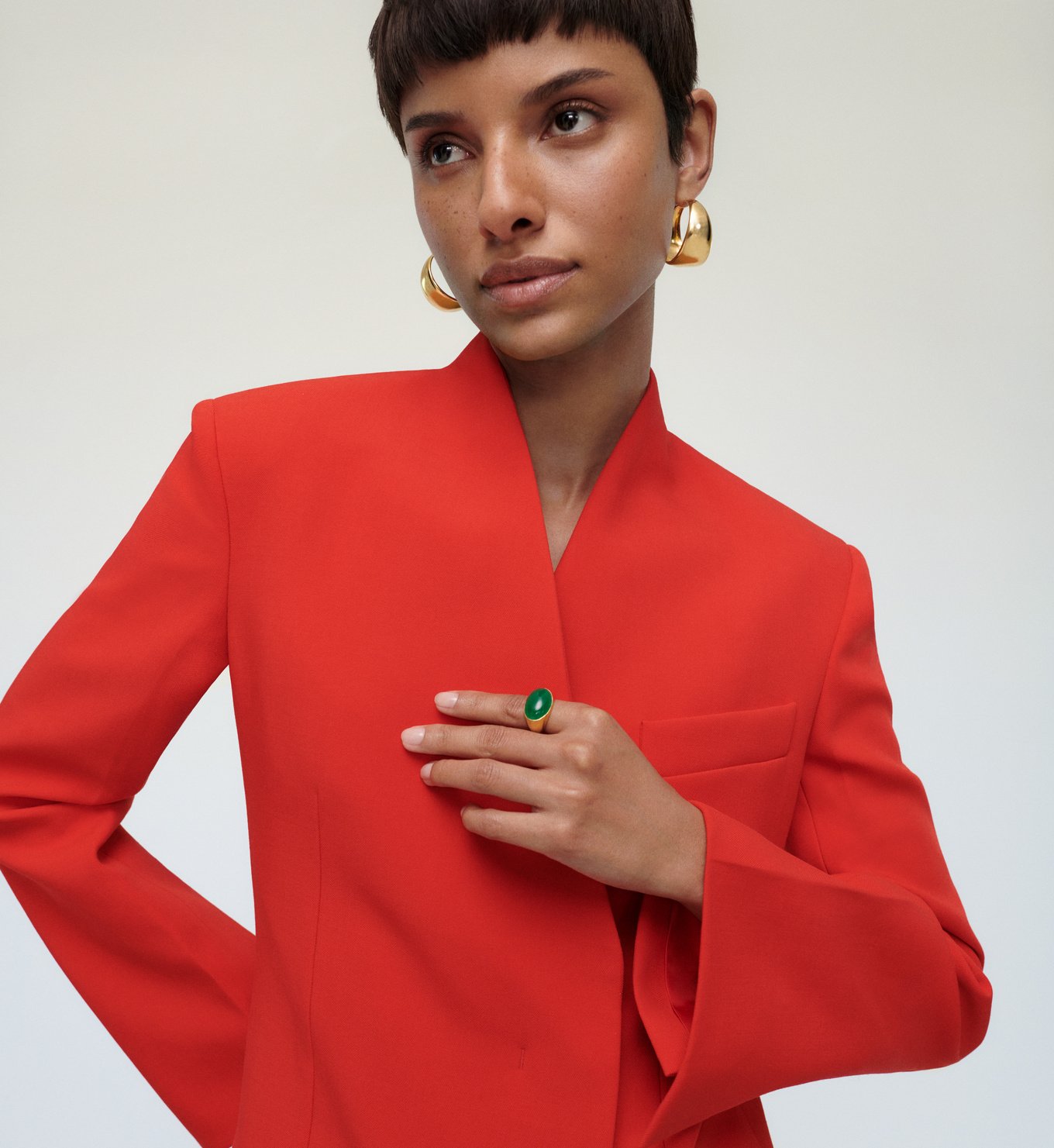 Kate Young Gemstone Ring in 18k Gold Vermeil on Sterling Silver and ...