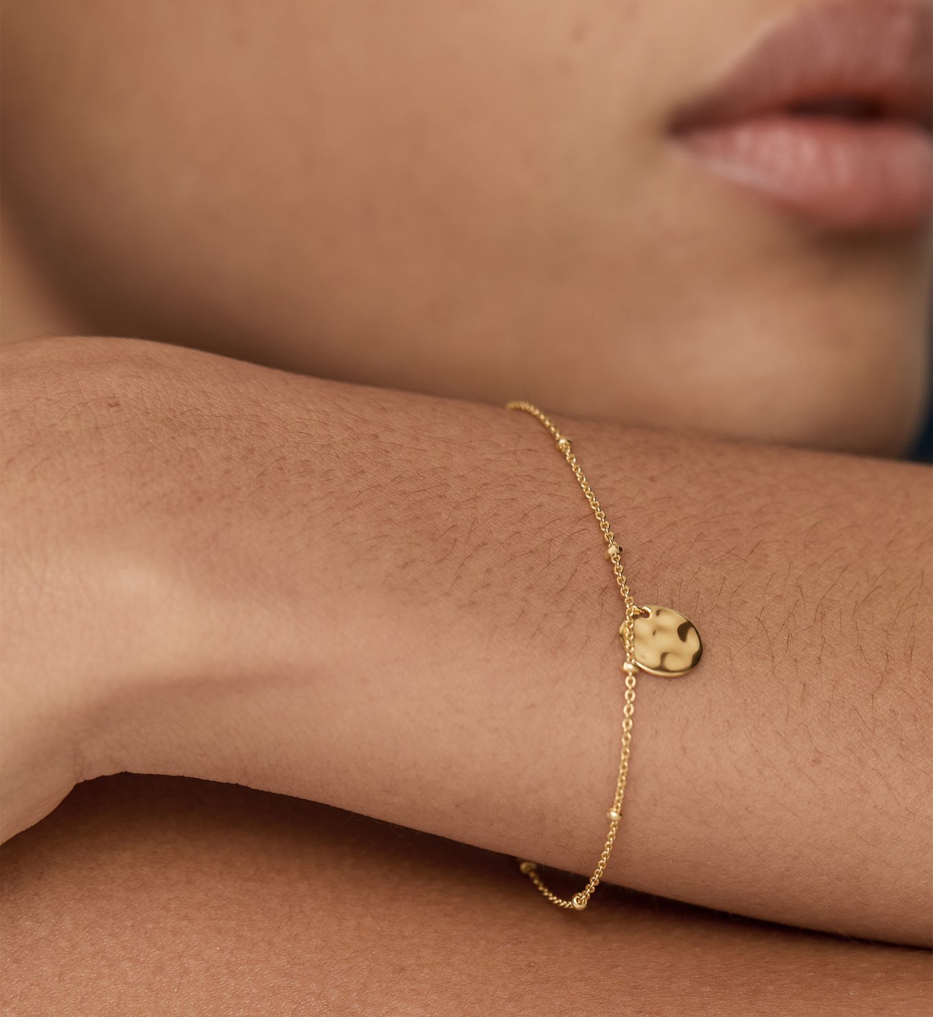 Siren Muse Disc Chain Bracelet in 18k Gold Vermeil on Sterling Silver ...