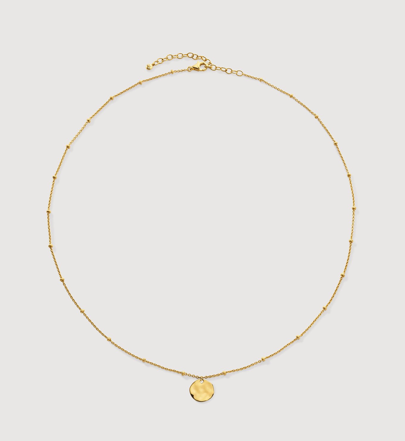 Siren Muse Disc Chain Necklace in 18k Gold Vermeil on Sterling Silver ...