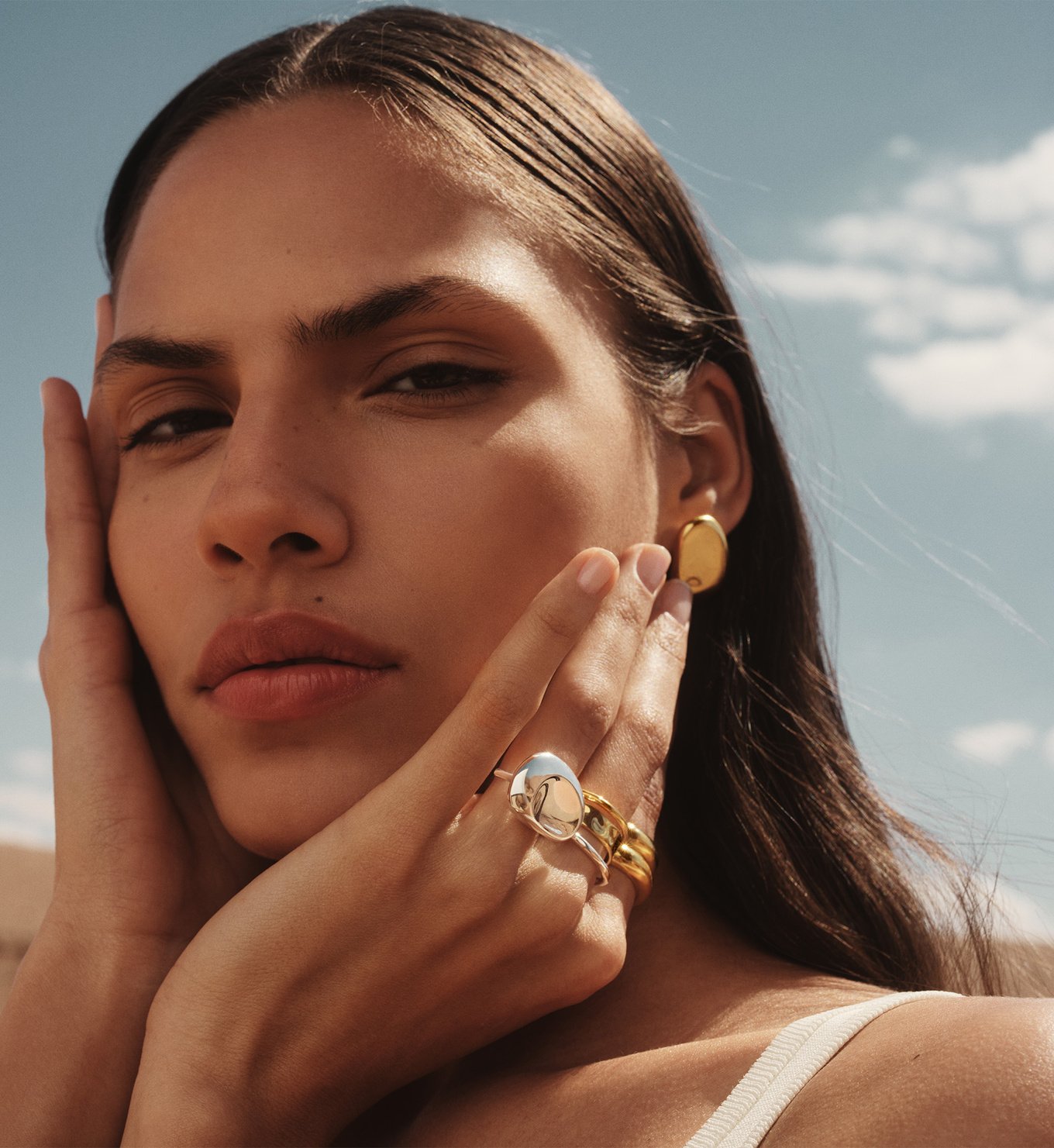 Aria Ring in Sterling Silver | Jewellery by Monica Vinader