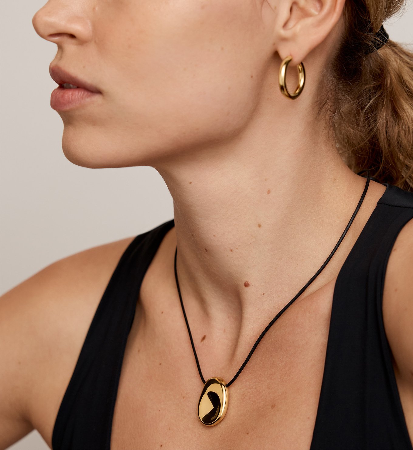 Aria Cord Necklace in 18k Gold Vermeil on Sterling Silver | Jewellery by Monica Vinader