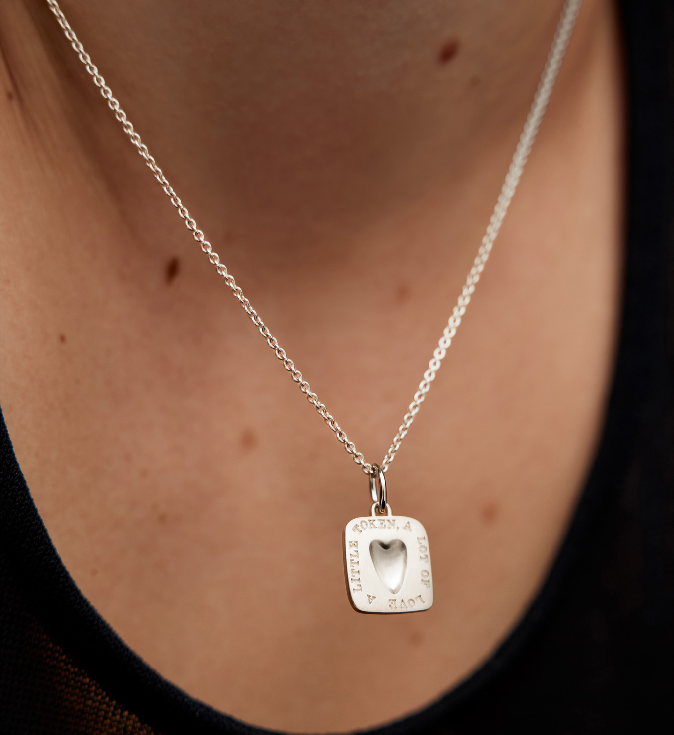 Love Token Pendant in Sterling Silver | Jewellery by Monica Vinader