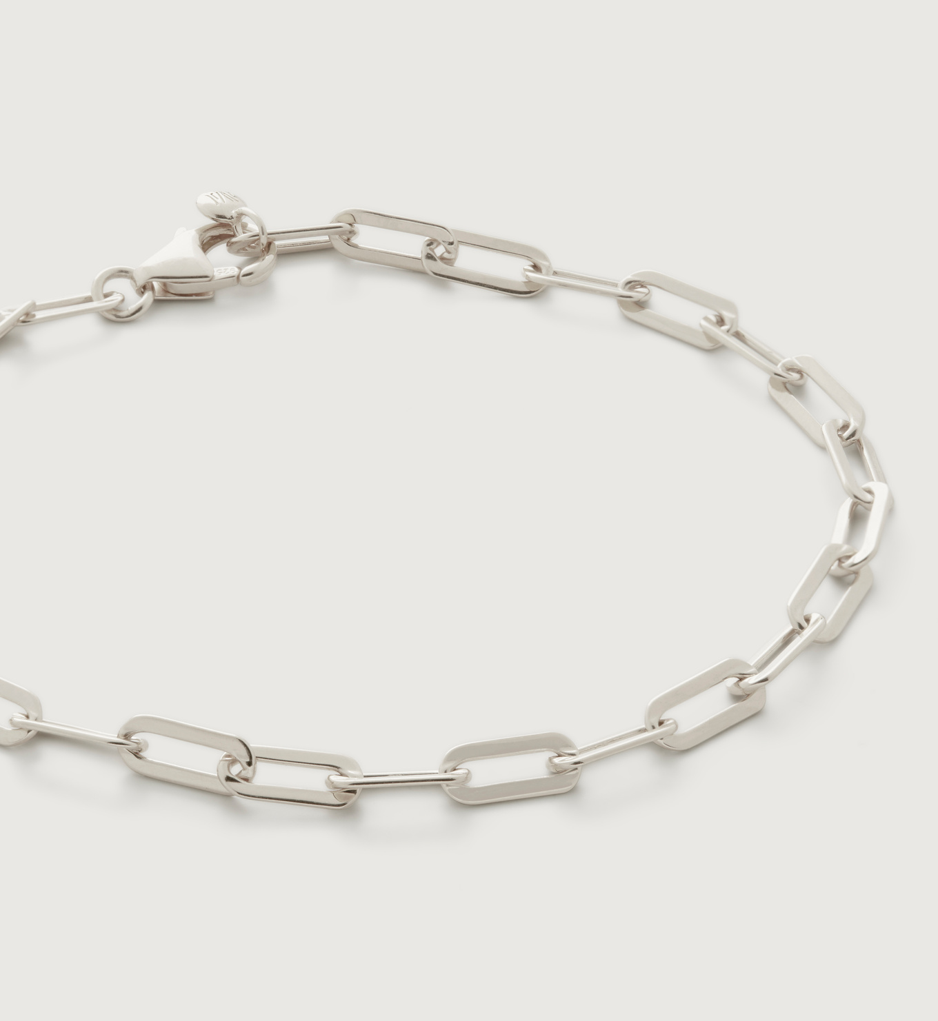 Deco Link Chain Bracelet in Sterling Silver and No Stone | Jewellery by ...
