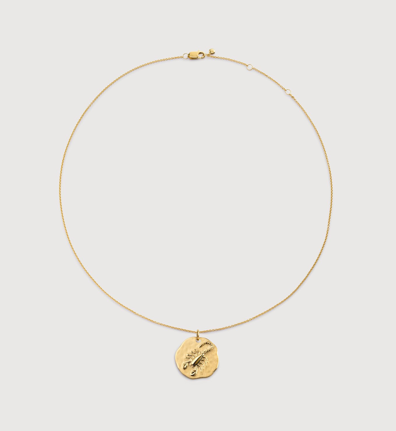 Scorpio Zodiac Chain Necklace in 18k Gold Vermeil on Sterling Silver ...