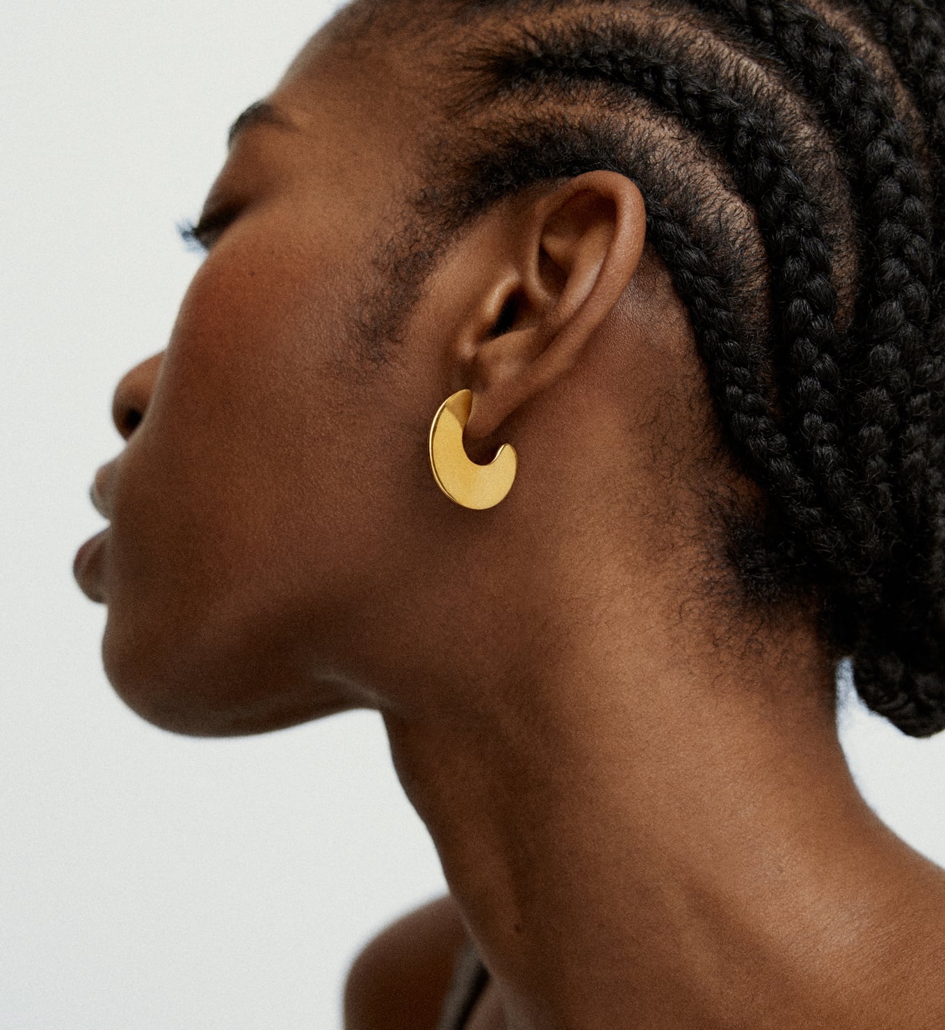 Kate Young Reversible Gemstone Hoops in 18k Gold Vermeil on Sterling ...