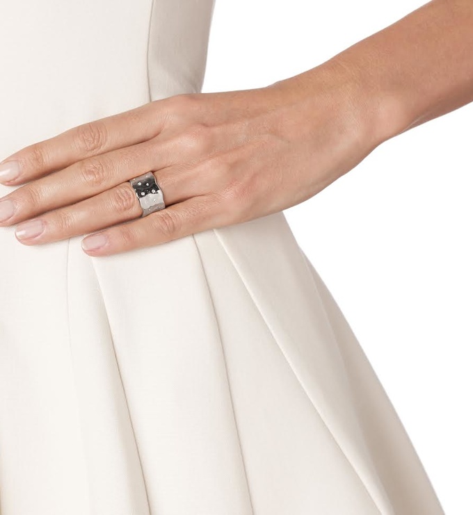 Siren Scatter Ring in Sterling Silver and White Topaz | Jewellery by ...