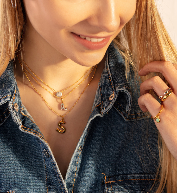 Alphabet W Diamond Pendant Charm in Sterling Silver and Diamond ...