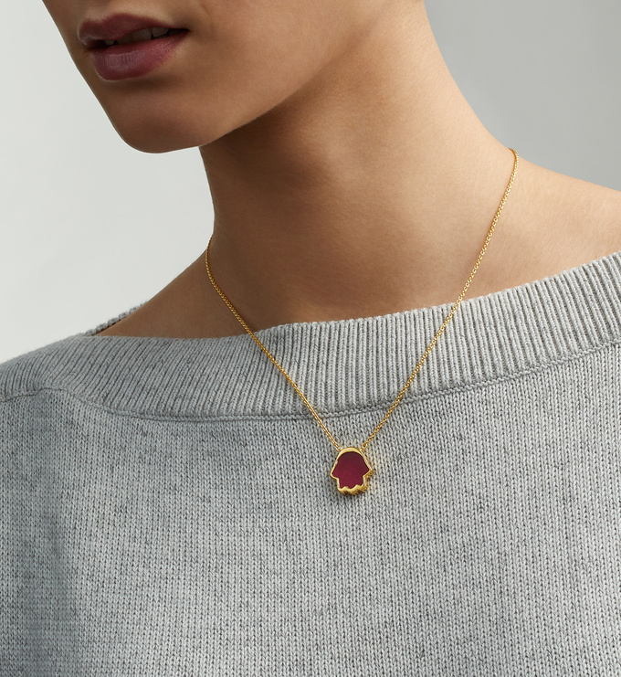 Monica vinader hamsa necklace store