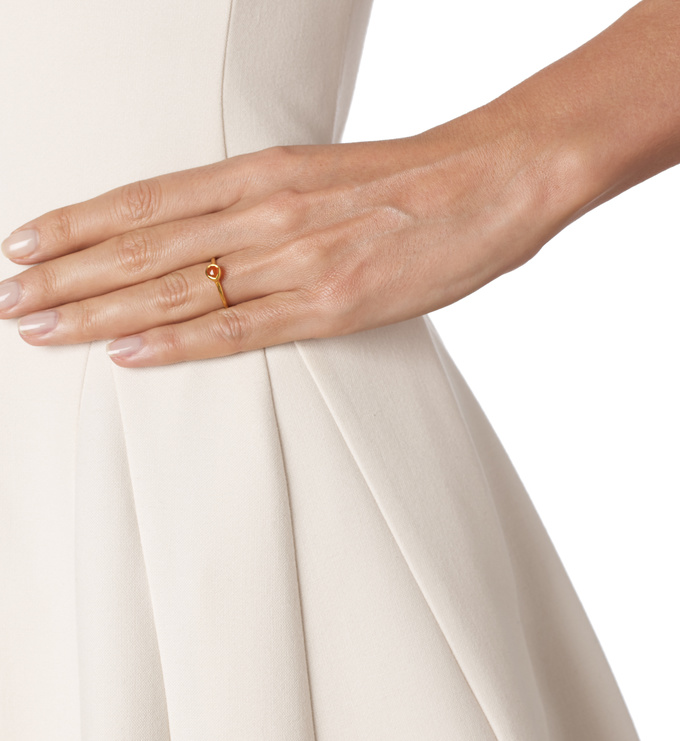 Siren Small Stacking Ring in 18ct Gold Vermeil On Sterling Silver and ...