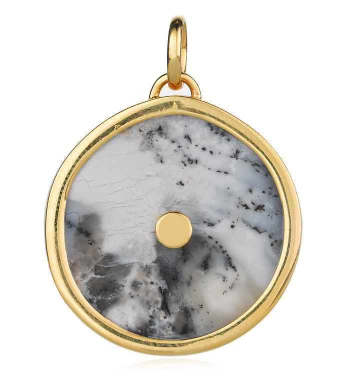 Atlantis Eye Pendant Charm in 18ct Gold Vermeil on Sterling Silver and ...