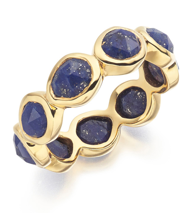 Siren Ring in 18ct Gold Vermeil On Sterling Silver and Lapis ...