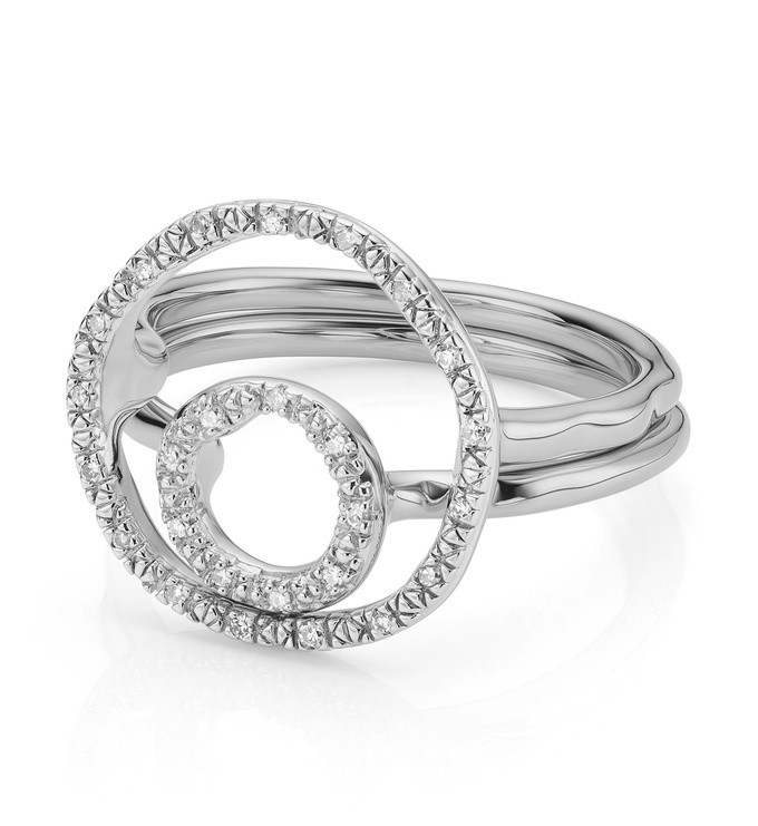 Riva Circle and Mini Circle Ring Set | Jewellery Sets | Monica Vinader