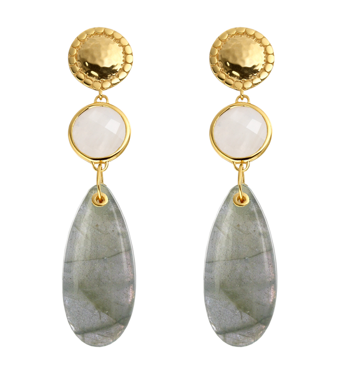 Mini Luna Almond Drops in 18ct Gold Vermeil On Sterling Silver ...