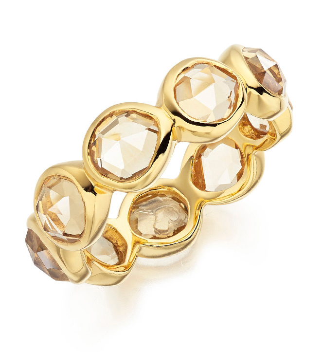 Siren Ring in 18ct Gold Vermeil On Sterling Silver and Crystal ...