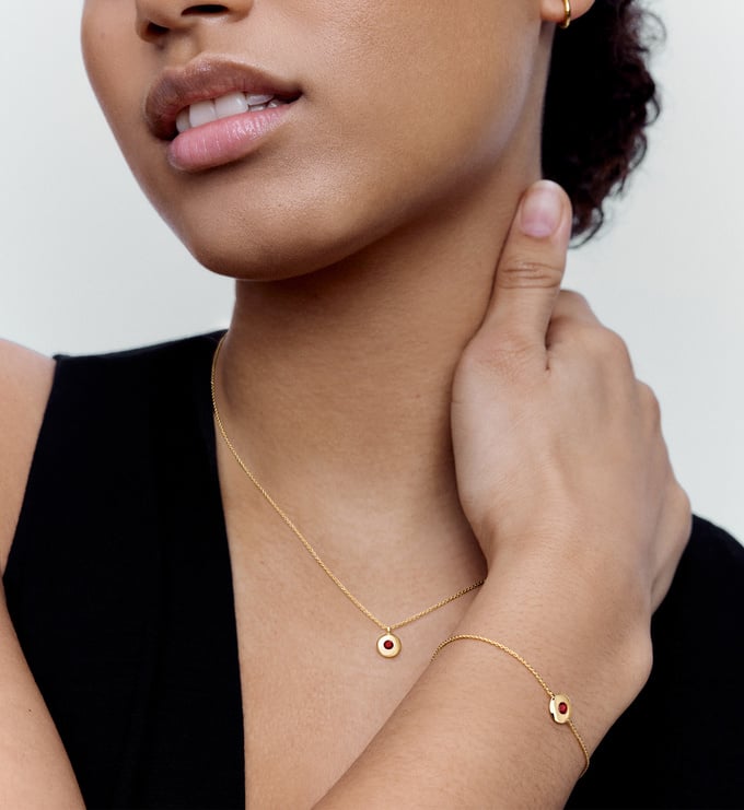 January Birthstone Chain Bracelet & Necklace Set | Jewellery Sets ...