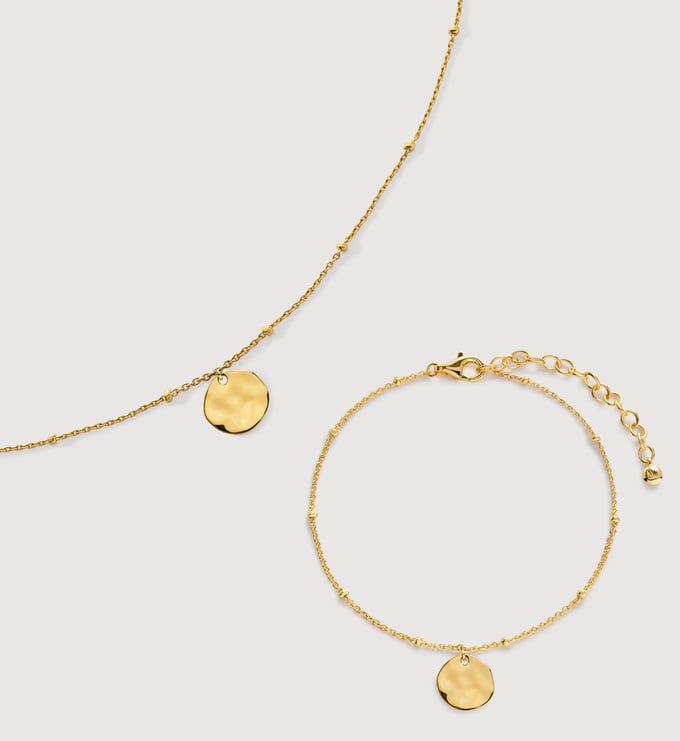 Siren Muse Disc Chain Necklace and Bracelet Set | Jewellery Sets ...