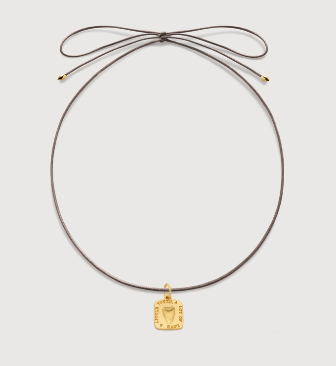 Love Token Pendant Cord Necklace | Jewellery Sets | Monica Vinader