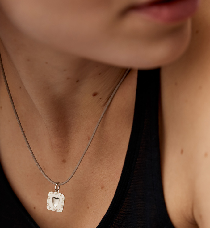 Love Token Pendant Cord Necklace | Jewellery Sets | Monica Vinader