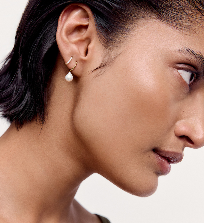 Baby Baroque Pearl Necklace and Huggies Set | Jewellery Sets | Monica ...