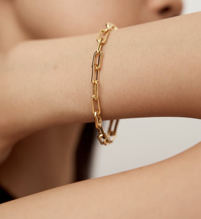 Alta Mini Chain Bracelet in 18k Gold Vermeil on Sterling Silver ...