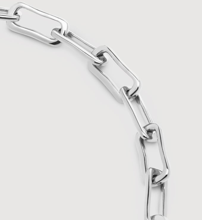 Alta Mini Chain Bracelet in Sterling Silver | Jewellery by Monica Vinader