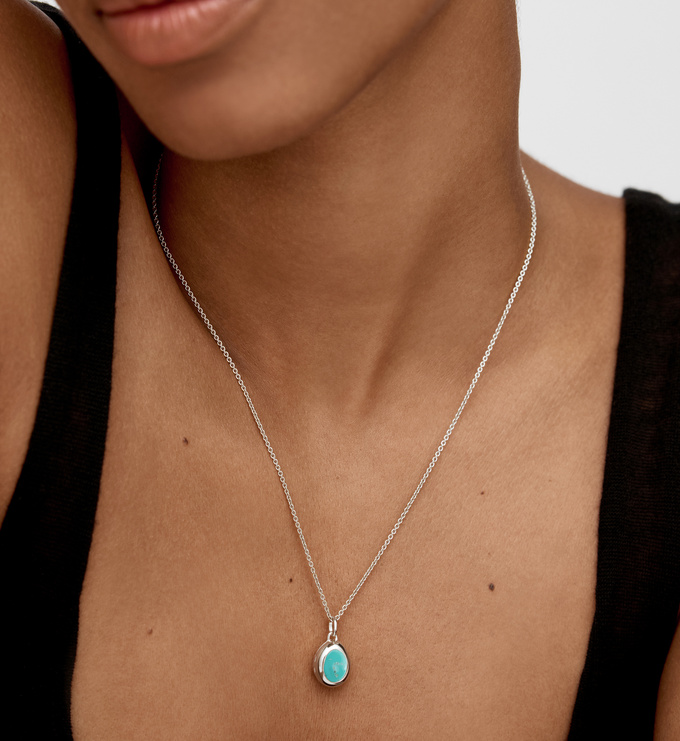 December Birthstone Locket Necklace | Jewellery Sets | Monica Vinader