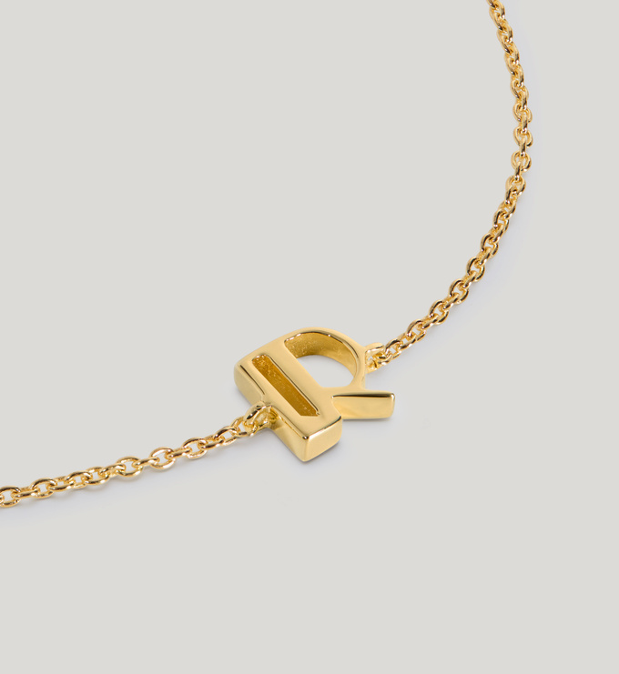 Initial R Chain Bracelet in 18k Gold Vermeil on Sterling Silver ...