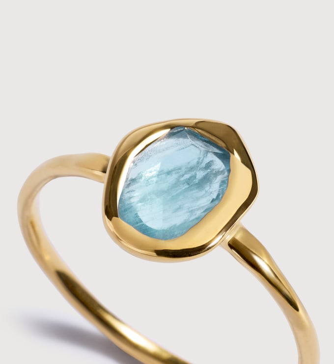 Odyssey Gemstone Ring in 18k Gold Vermeil on Sterling Silver and ...