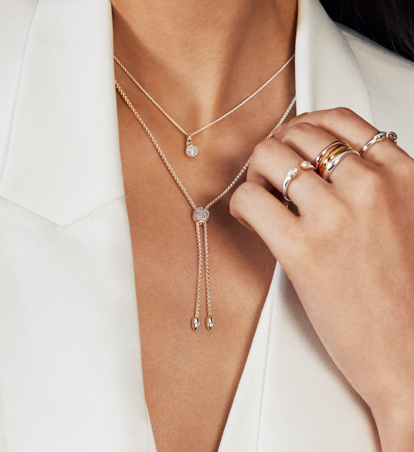 Fiji Mini Button Diamond Pendant Charm in 18k Gold Vermeil on Sterling ...