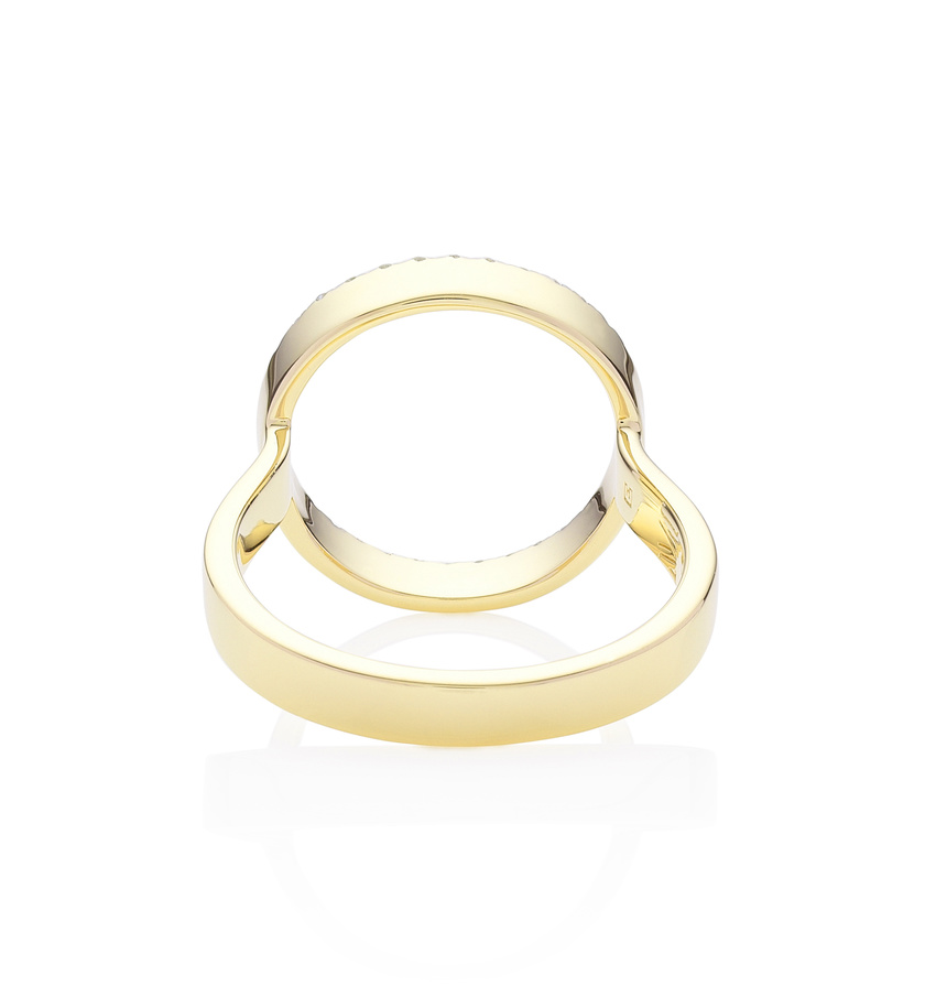Naida Circle Open Ring in 18ct Gold Vermeil on Sterling Silver and ...