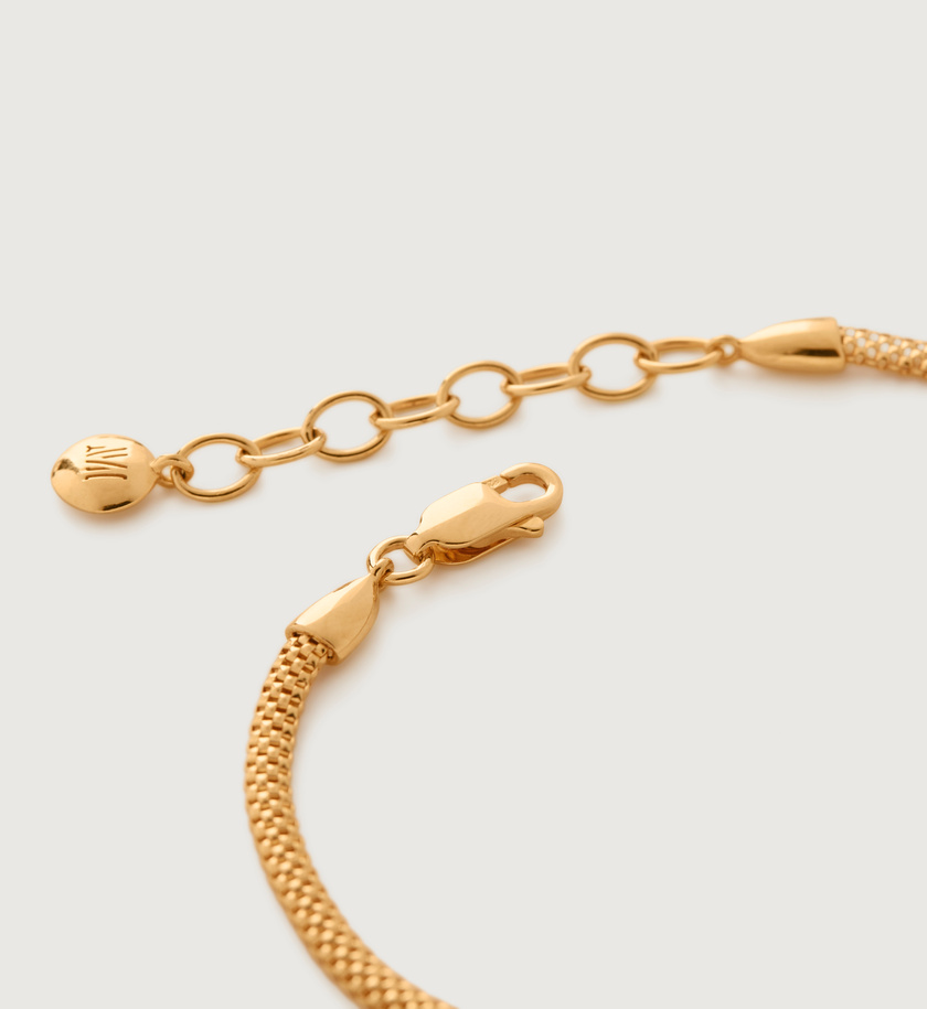 Heirloom Woven Fine Chain Bracelet in 18ct Gold Vermeil on Sterling ...